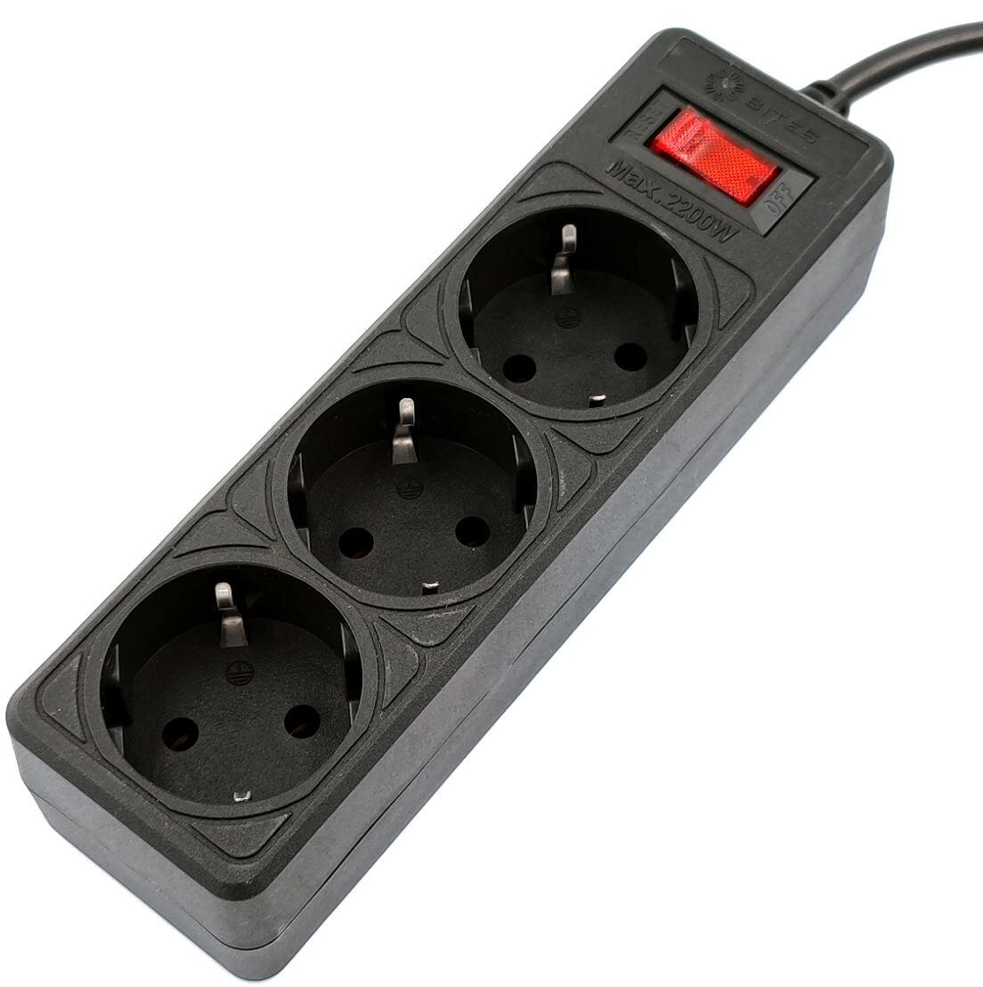 5bites Сетевой фильтр GARDA SP3B-510 3S / 3*0.75MM2 / 1M / BLACK