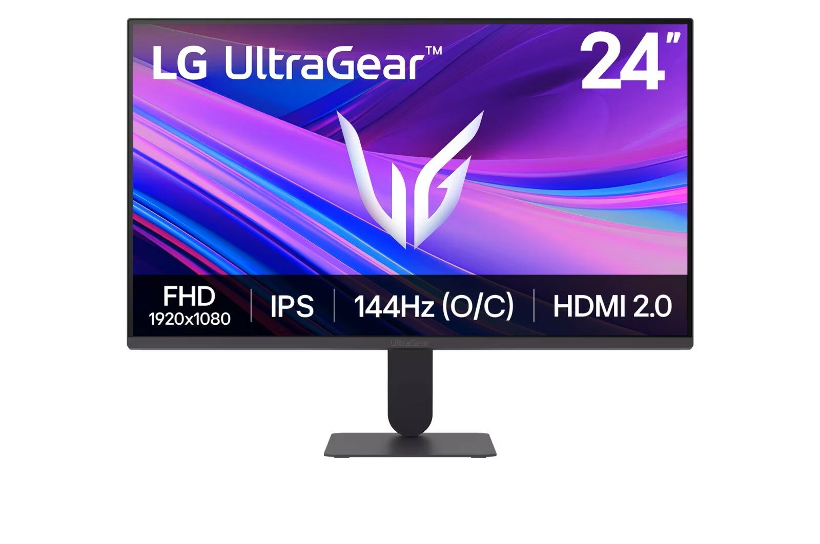 Монитор LG 23.8" 24G411A-B, IPS, 1920x1080, 144 Гц, HDMI+DP, черный