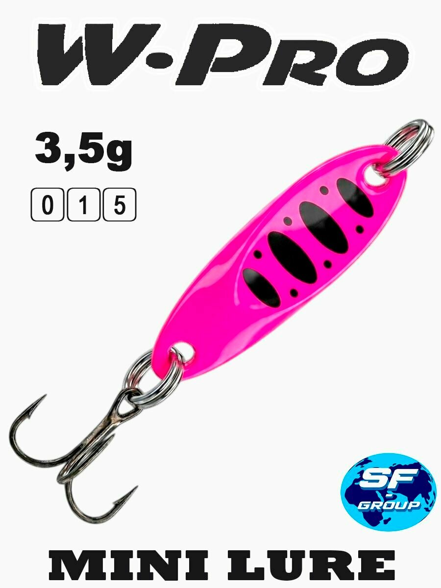 Блесна W-PRO WONDER mini lure 3,5 гр 30мм кастмастер #015