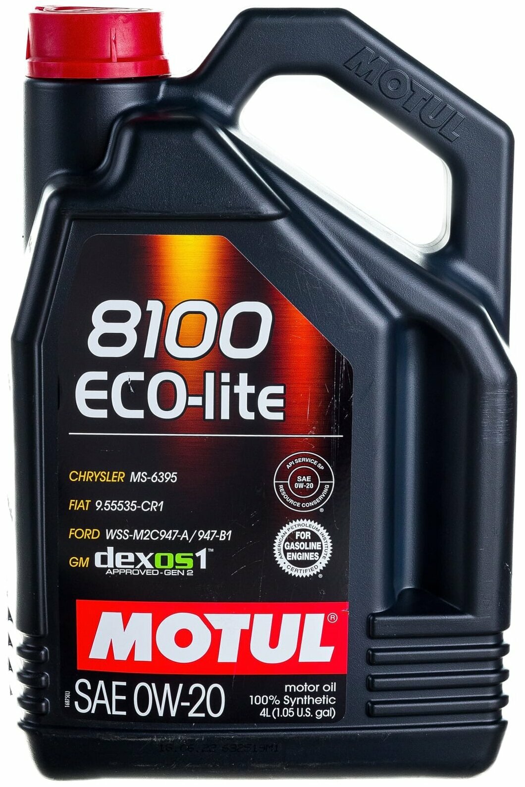 Масло моторное синтетическое MOTUL 8100 Eco-Lite SN/CF 0W20 4 л 108535