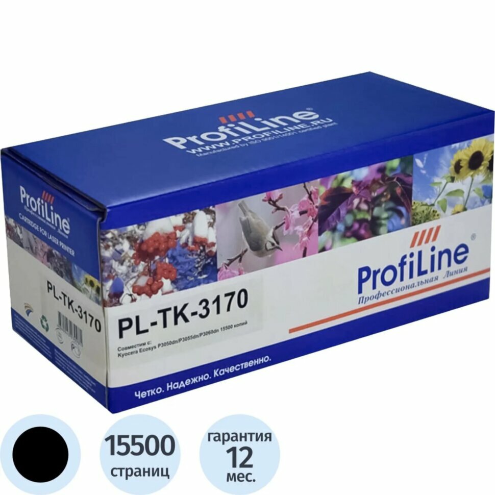 Картридж лазерный Profiline TK-3170 чер. для Kyocera Ecosys P3050/3055, 2392688