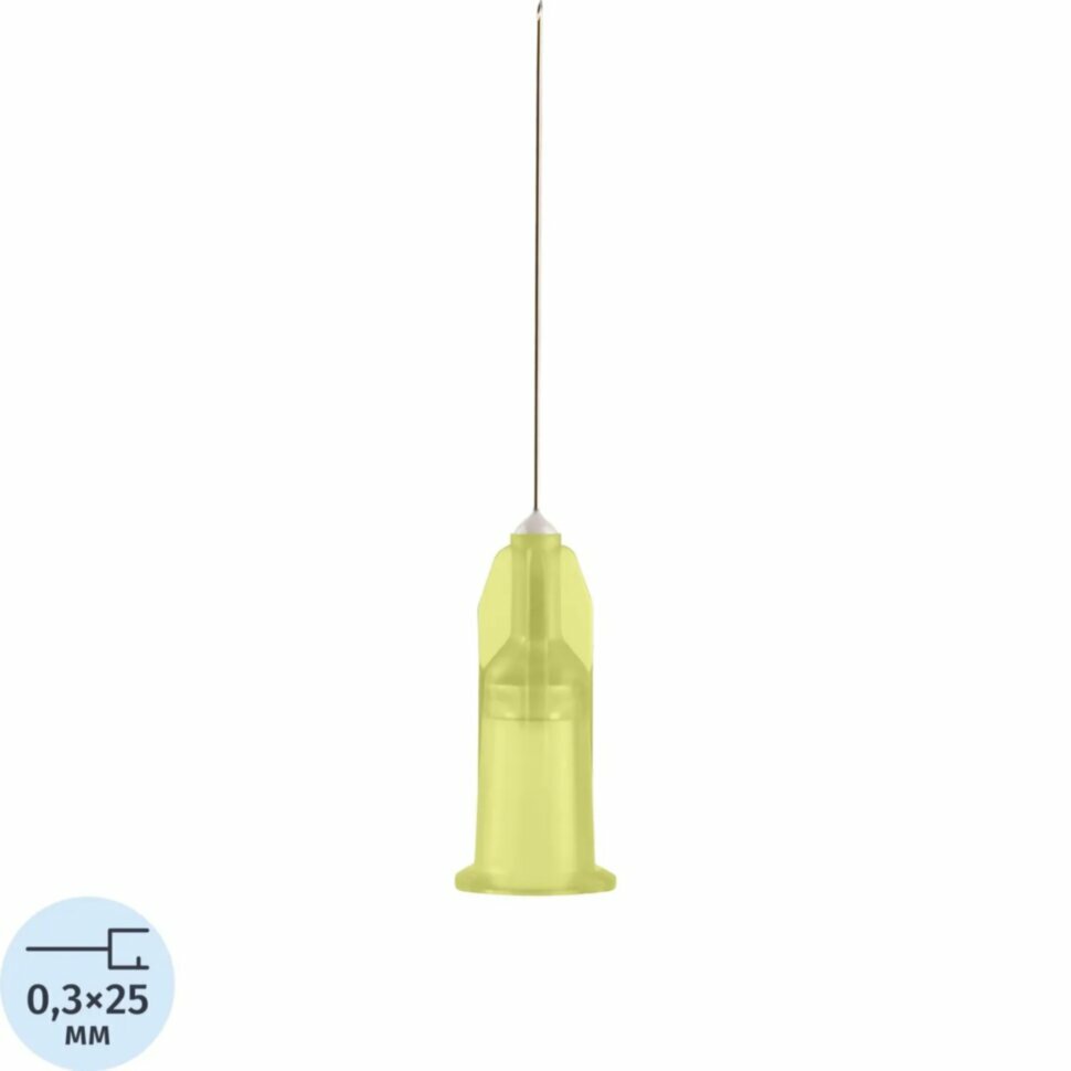 Игла для мезотерапии 30 G (0,30x25мм) MESORAM, 100 шт. в уп, 1302124