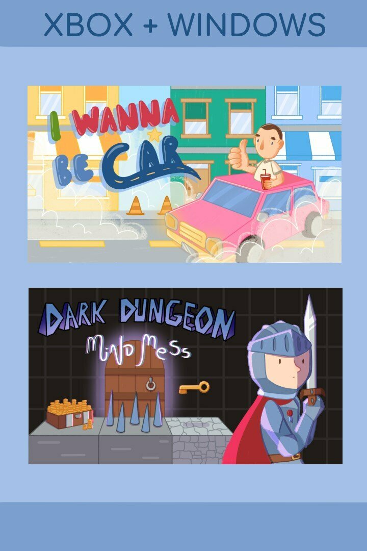 I Wanna Be Car / Dark Dungeon Mind Mess (Bundle) — ключ активации Xbox / Microsoft Store · PC, Xbox One, Xbox Series X|S · цифровой ключ · любой регион