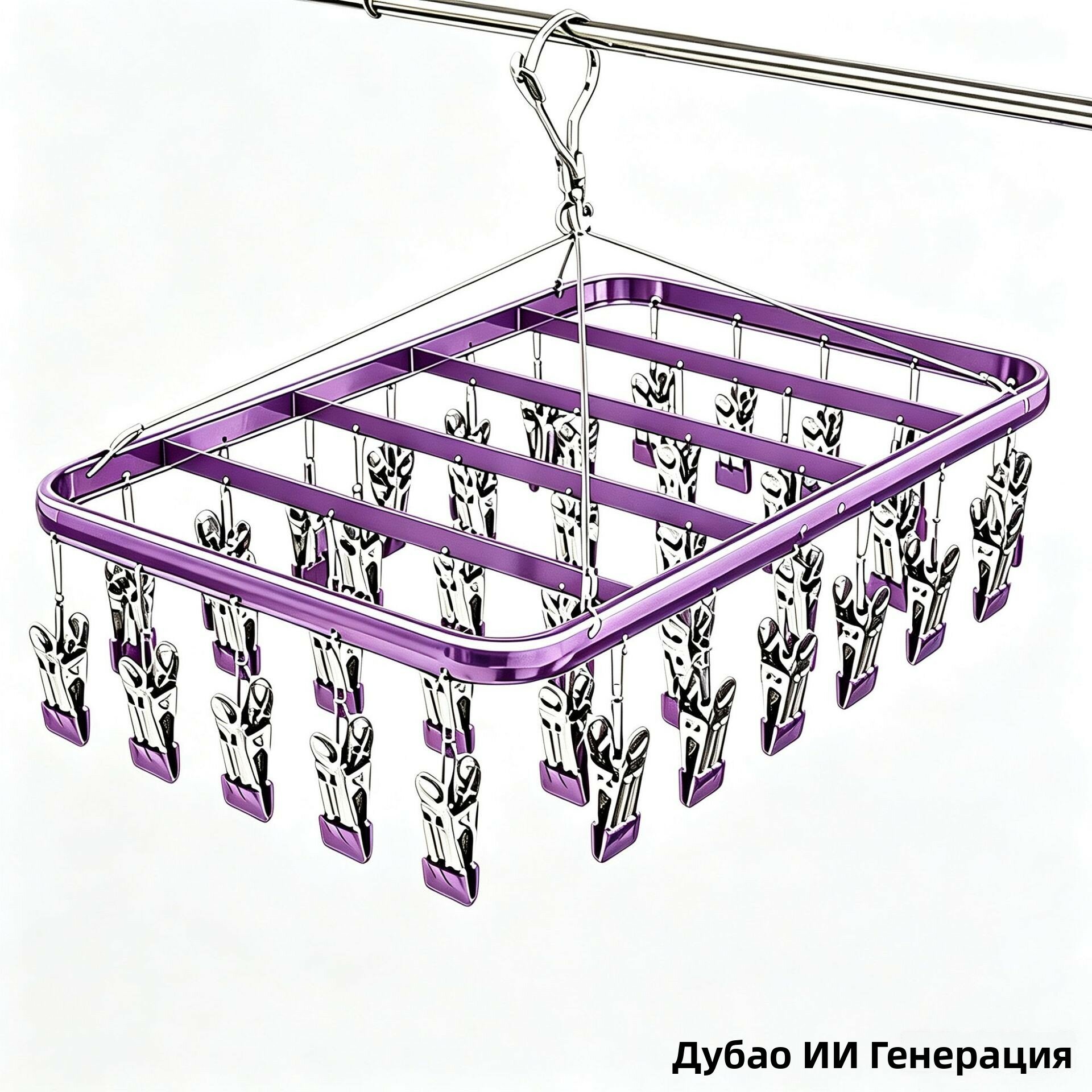Балконная подвесная сушилка для белья и носков с несколькими зажимами, многофункциональная вешалка для одежды