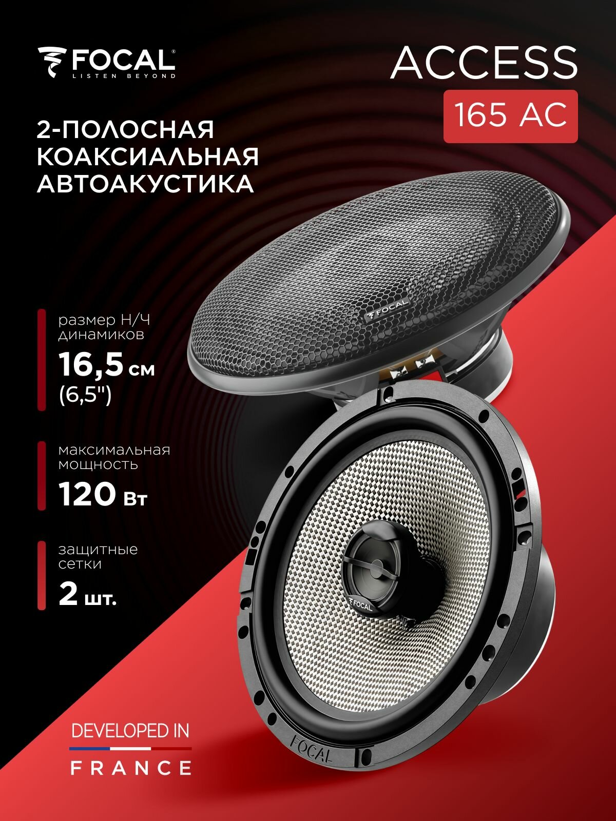 Динамики автомобильные коаксиальные FOCAL Access 165AC 16 см