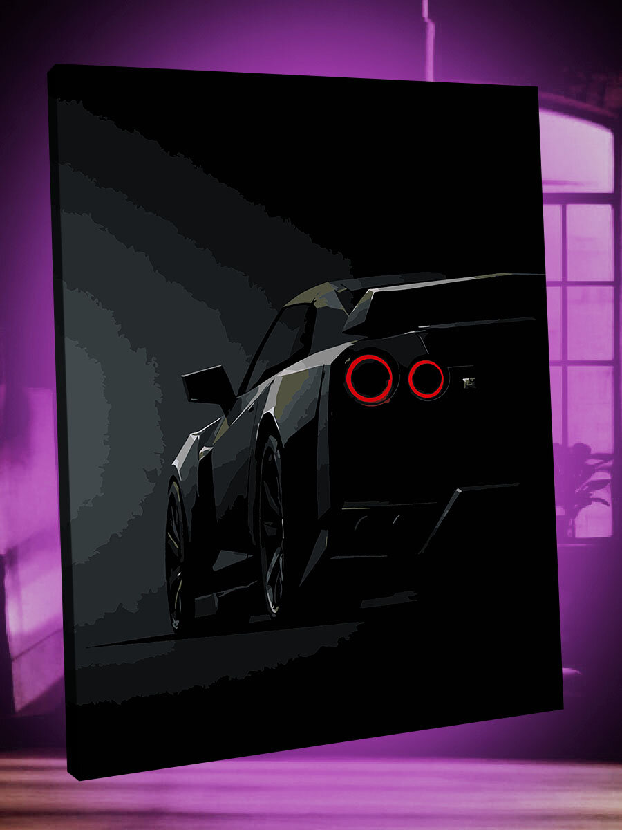 Картина по номерам Nissan GT-R R35