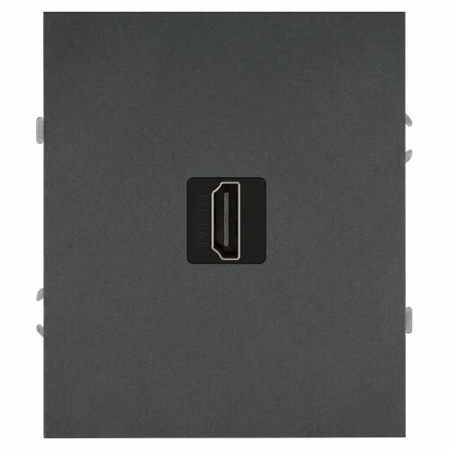 Розетка HDMI СП Arktik 16А IP20 250В графит Эра Б0070509