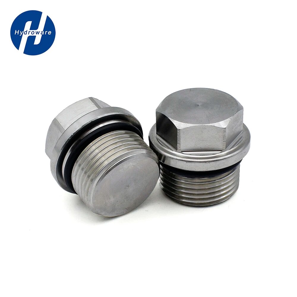Заглушка труб из нержавеющей стали 304, NPT 1/4", Hex Flange