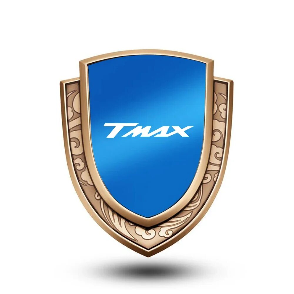 Наклейка на Yamaha TMAX 560/530/500, gold-blue