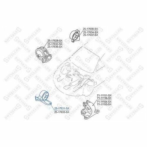 Опора двигателя Stellox 2517631sx