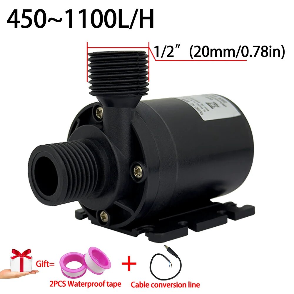 Погружной насос xmshxltd 6-24В 1100 л/ч для фонтанов JT-800