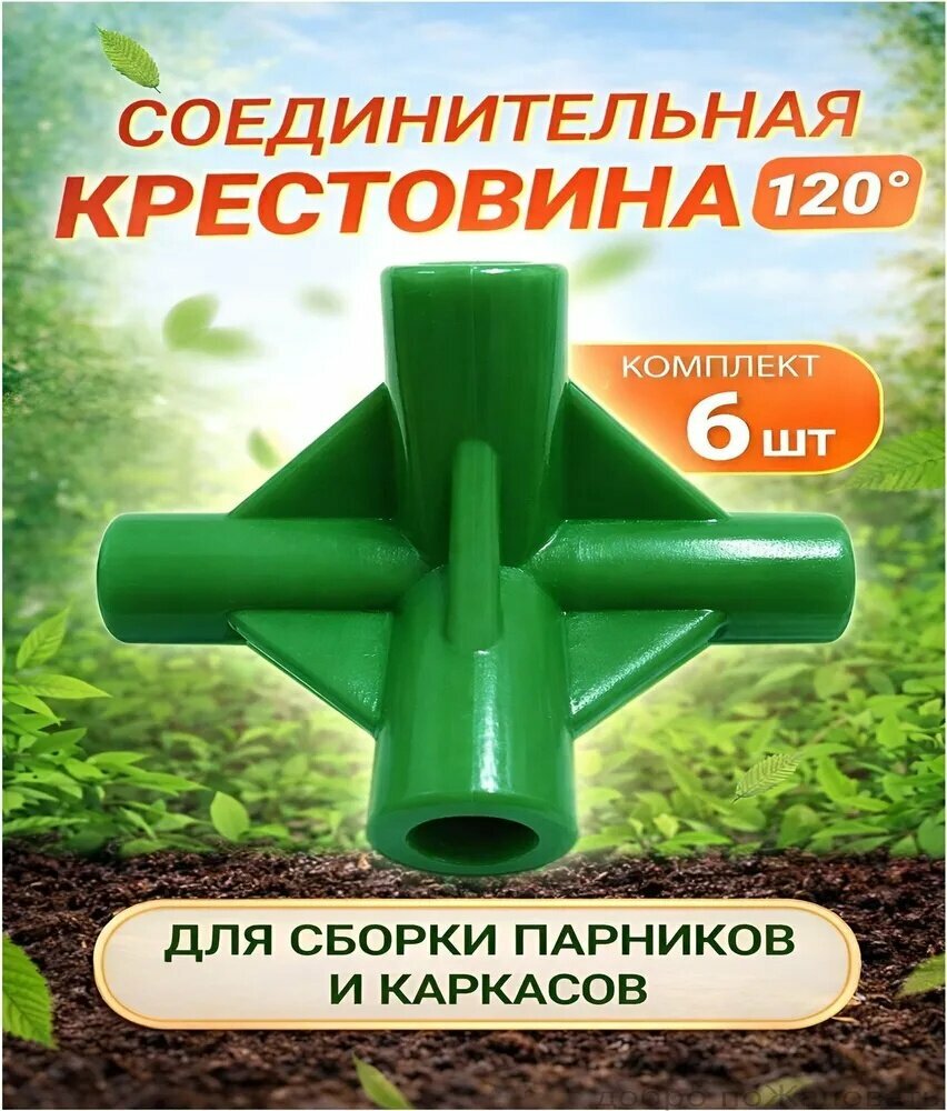 Комплект креплений, Пластик, 6 шт