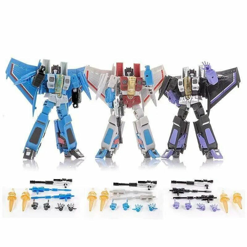 Набор трансформеры робот, Transformers /Starscream, Thundercracker, Skywarp, подарок для мальчика/FG01-03