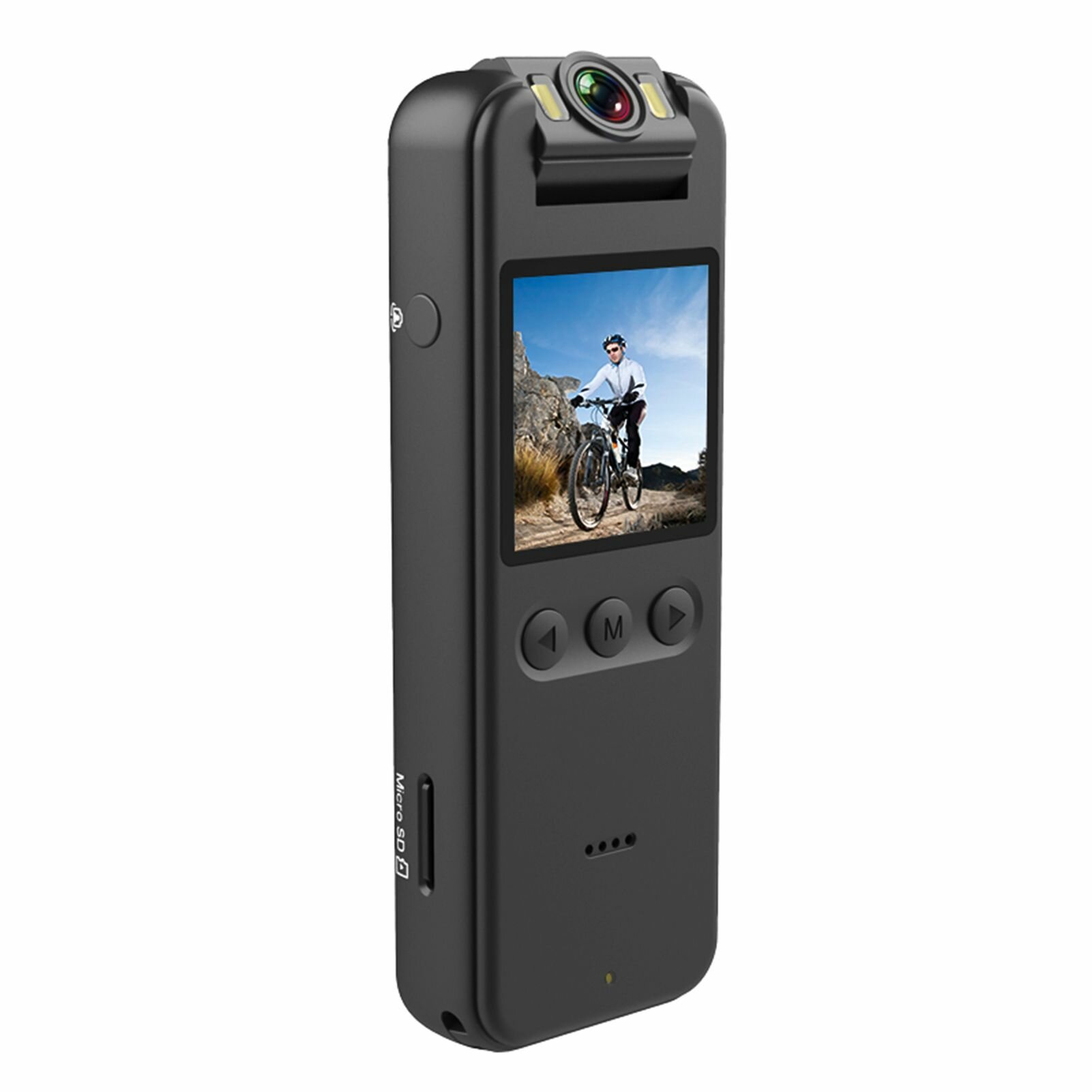 2K Body Camera с записью аудио и видео, 180 поворотный объектив, WiFi, встроенный аккумулятор 1400 мАч, для правоохранительных органов и активного отдыха