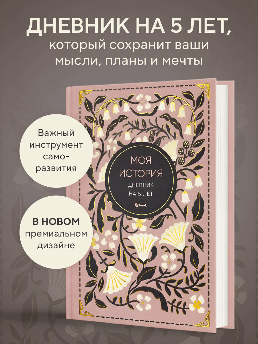 Моя история. Дневник на 5 лет (пятибук мини, винтаж)