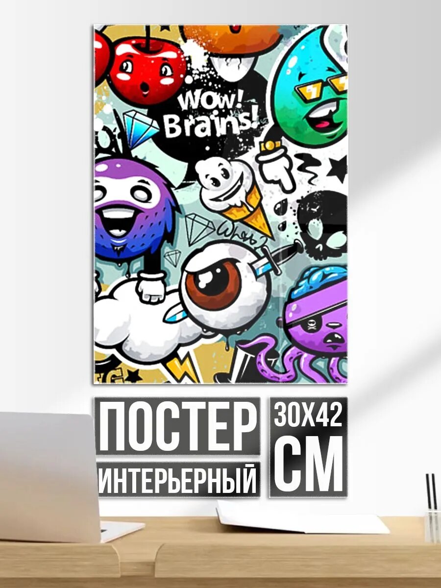 Постер на стену Граффити