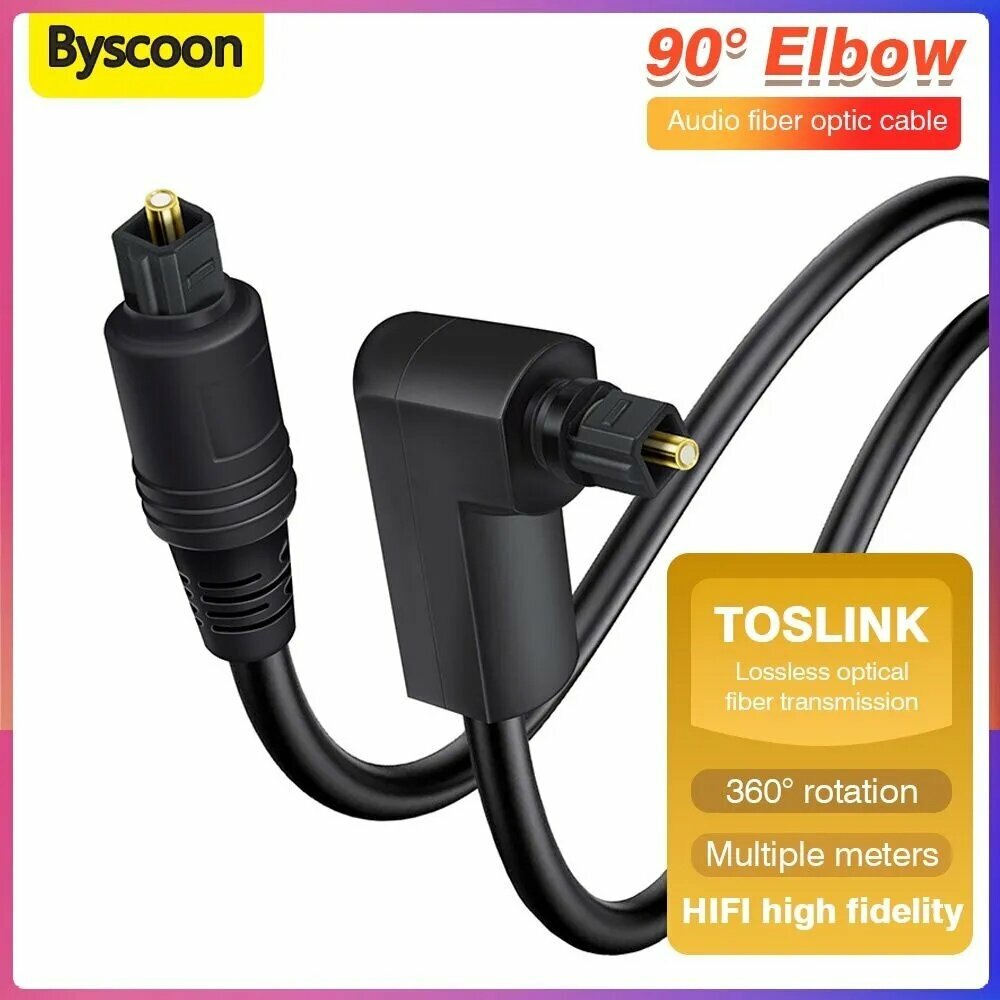 MoxxRui Аудиокабель ODT (Toslink)/ODT (Toslink), 1 м, белый, черный