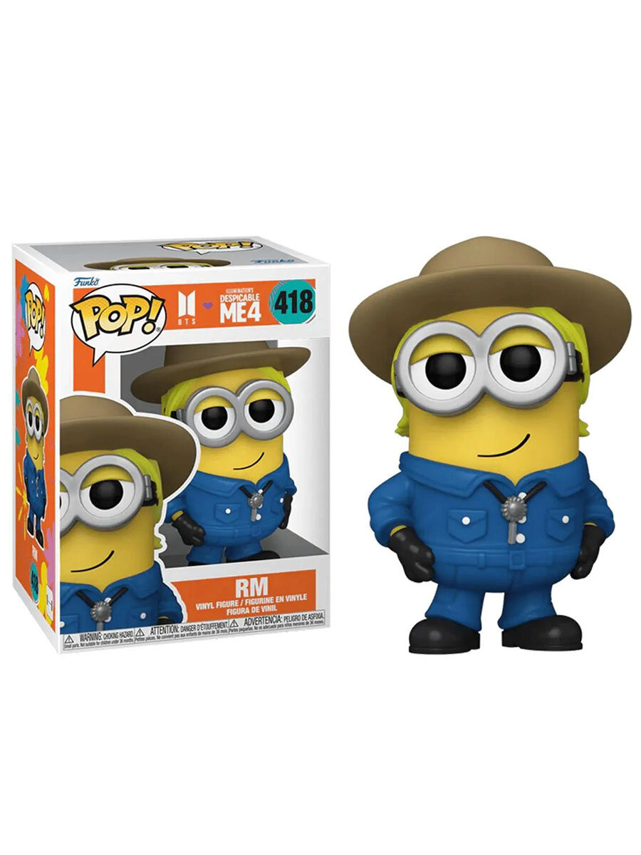Фигурка Funko POP! PM Миньон в шляпе и комбинезоне (RM Minion) #418
