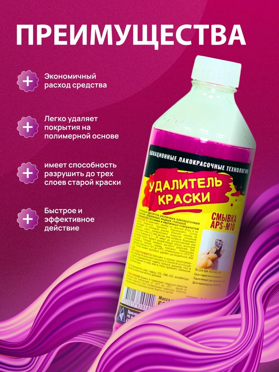Удалитель краски APS-M10 смывка — фото 1