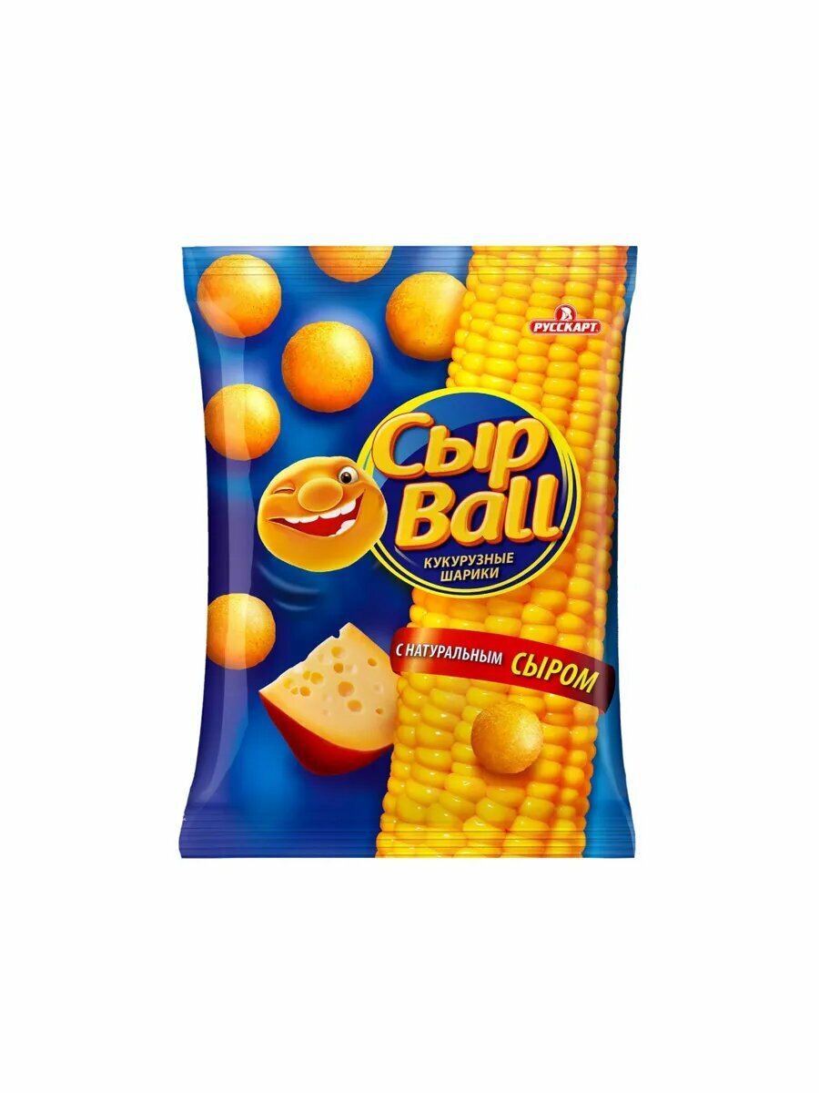Русскарт Кукурузные шарики СырBall со вкусом Сыра, 140г