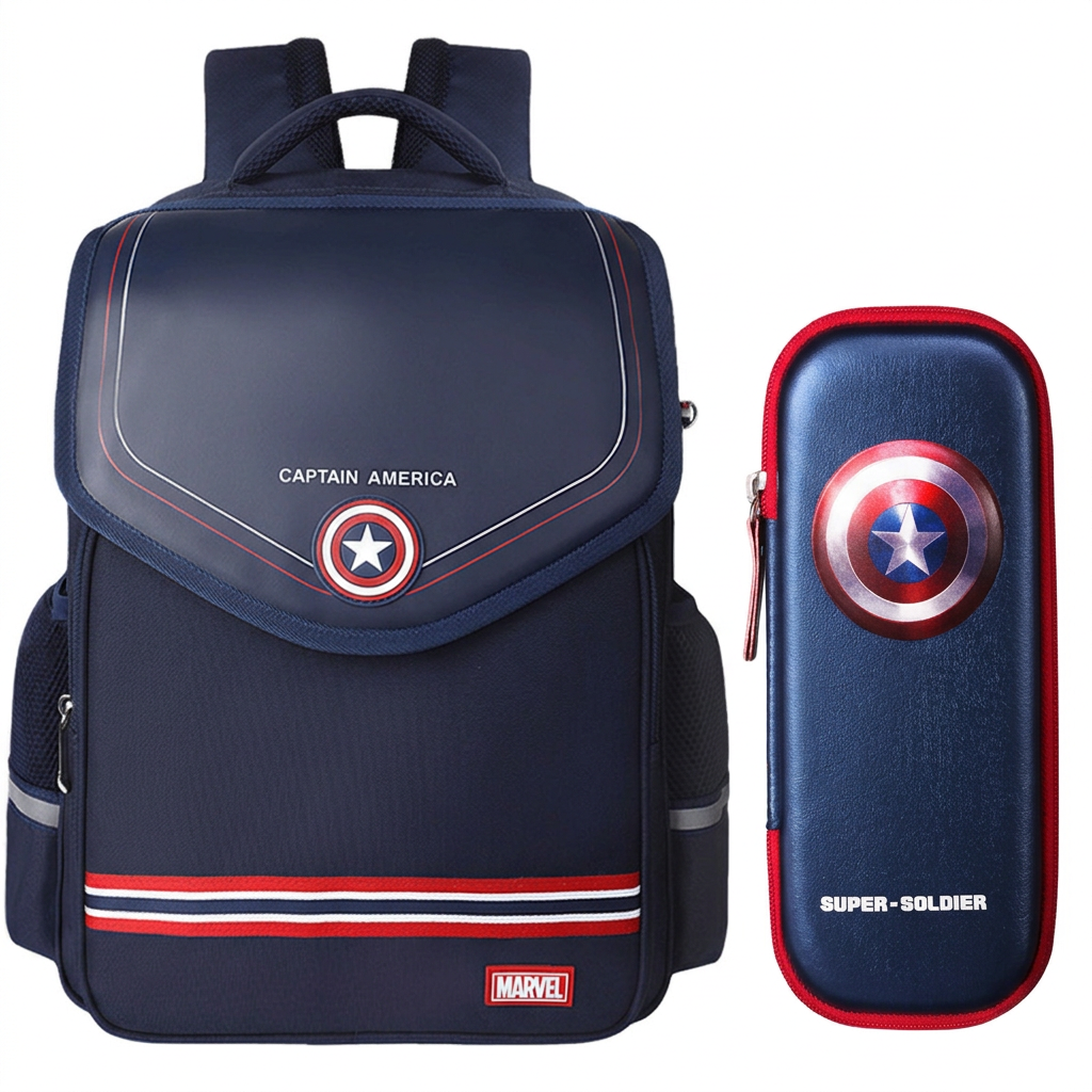 Рюкзак мужской Disney × Marvel 1400793597, синий, большой, из полиэстера и PU-кожи