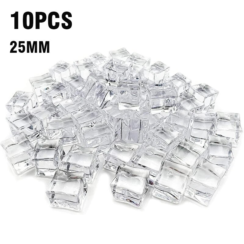 Акриловые кубики льда 25 мм, 10PCS