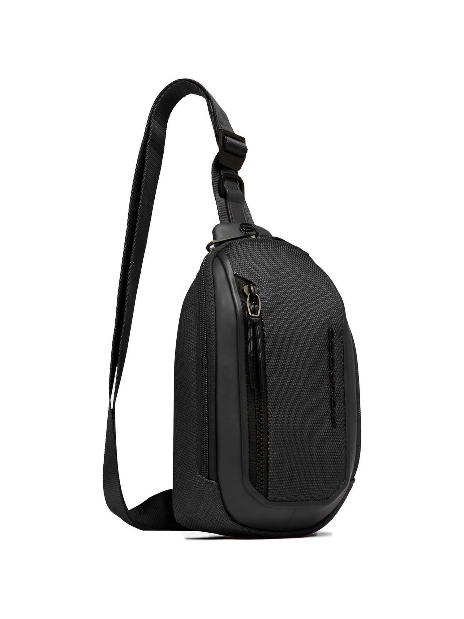 Сумка PIQUADRO Leather-trim messenger bag, черный — фото 1