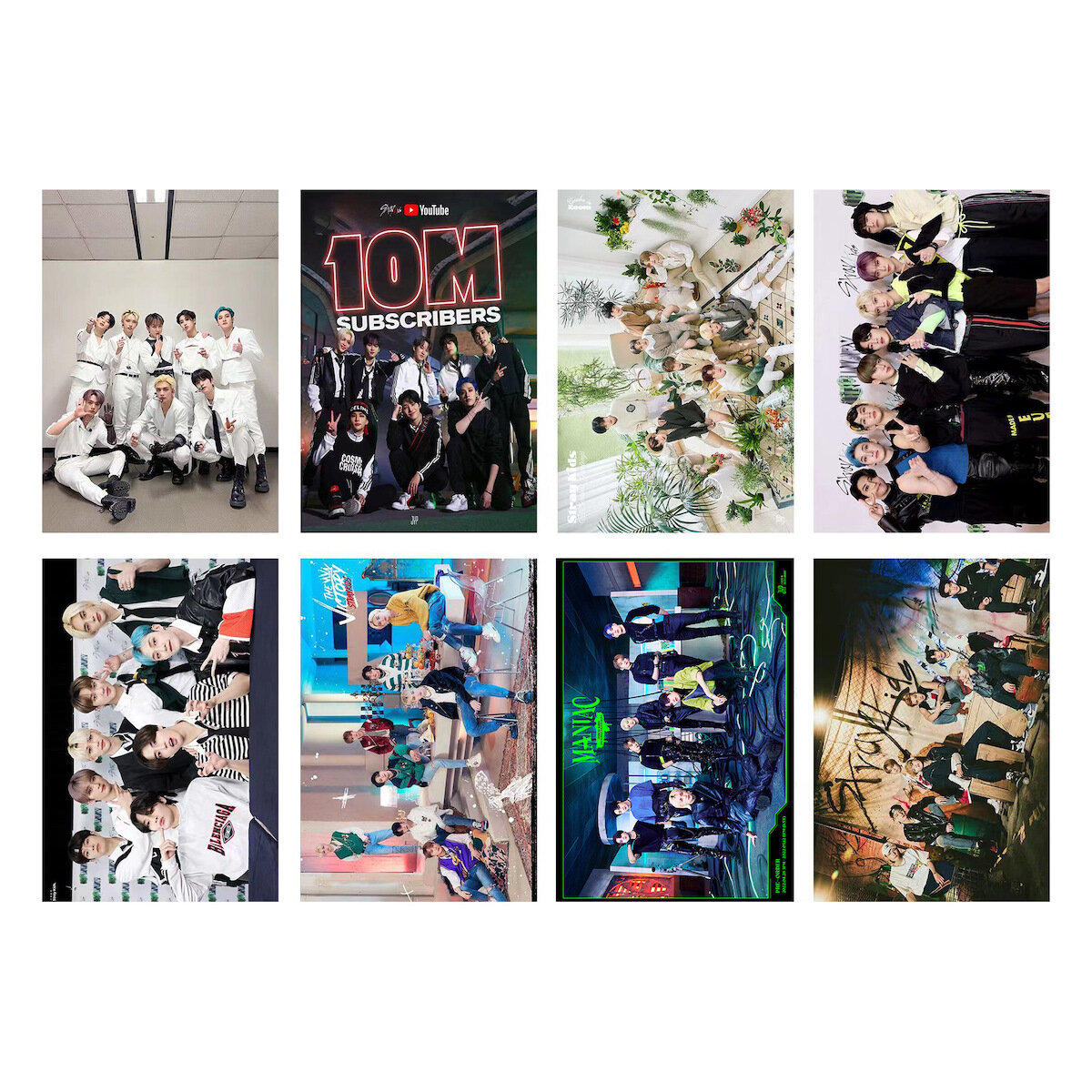 8 шт./упак. Постер аниме Stray Kids, настенное искусство, картина, домашний декор, декор для семьи, постер, настенные распечатки