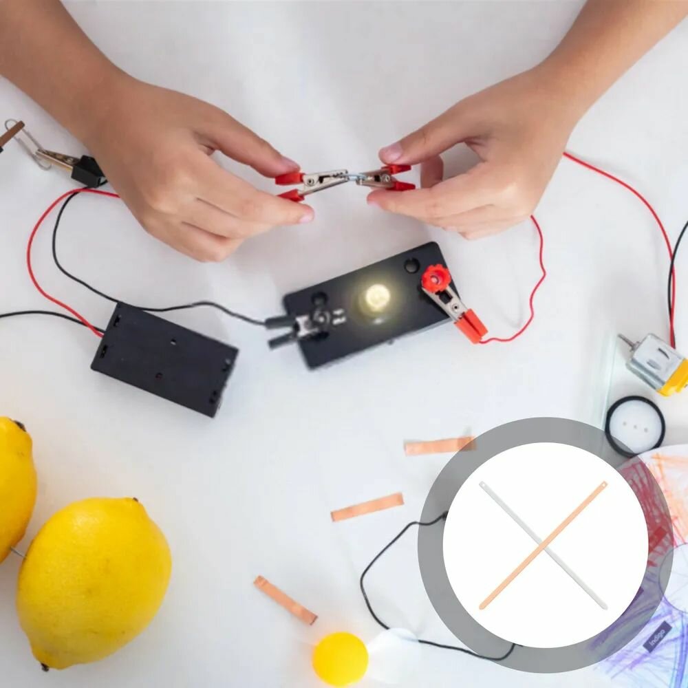 Набор для DIY-экспериментов с фруктовой батареей, комплект из 10 элементов для творчества