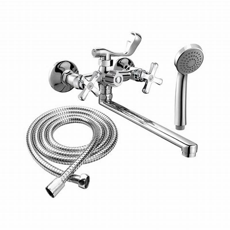 RUSH Bianki BI7650-51. Смеситель для ванны с длинным поворотным изливом
