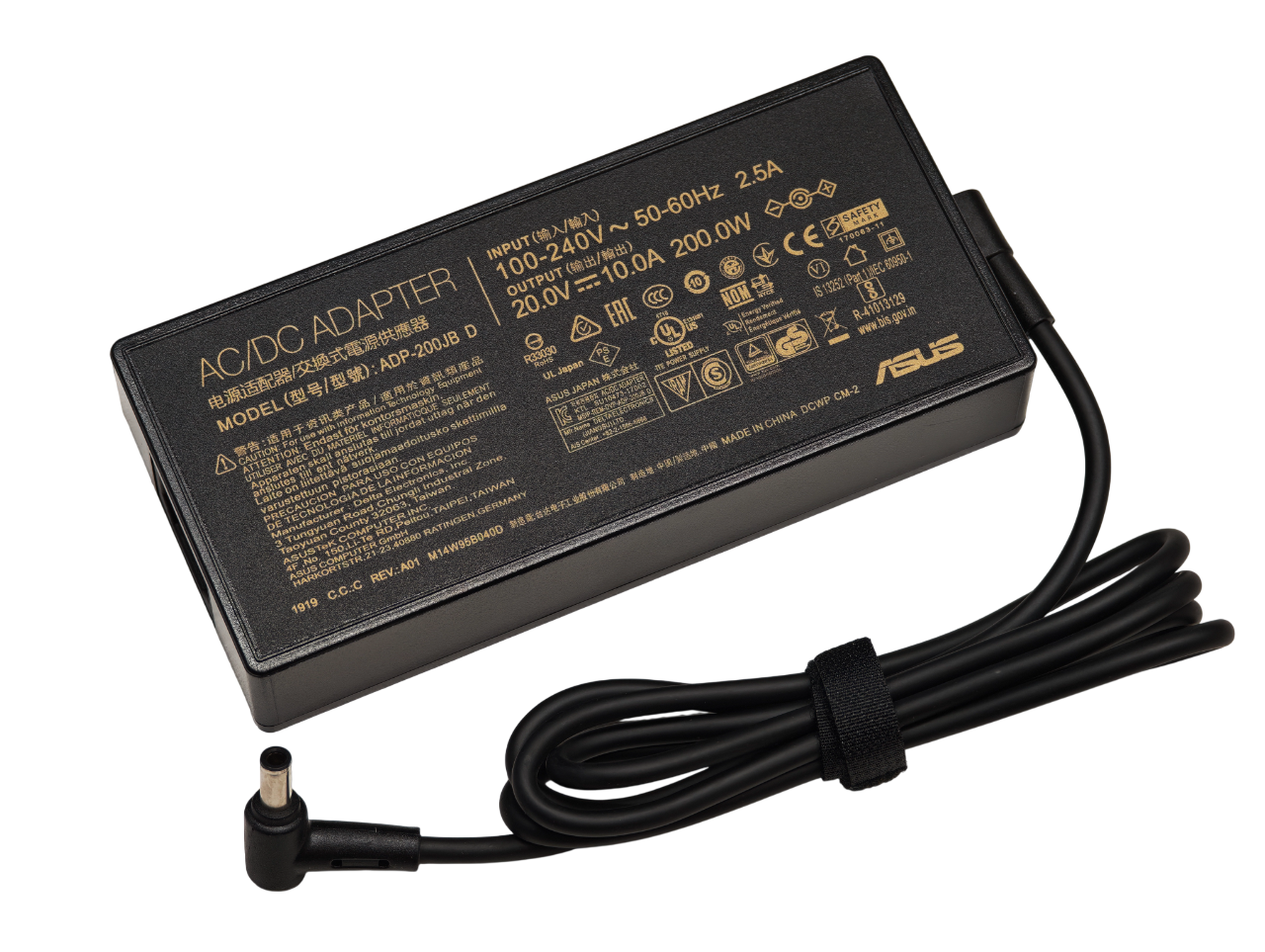 Блок питания ADP-200JB D для Asus ROG Strix G17 G713IE, G513IC, Zephyrus G15 GA503QM, TUF Gaming F17 FX707ZC [20V 10A 200W 6.0х3.7mm]