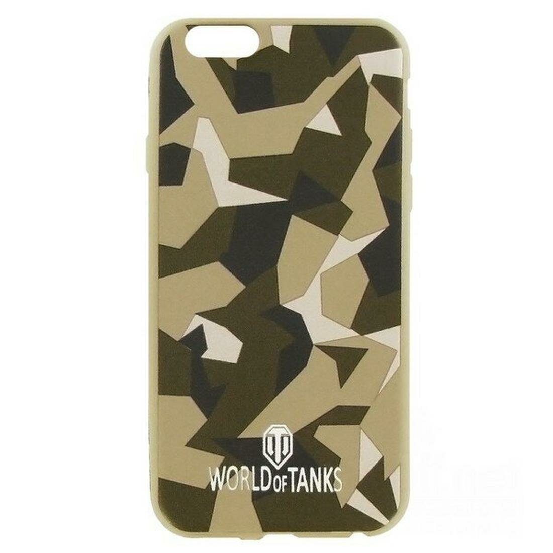 Накладка на Iphone 6/6S POLYGONAL MILITARY GREEN, с рисунком, силикон