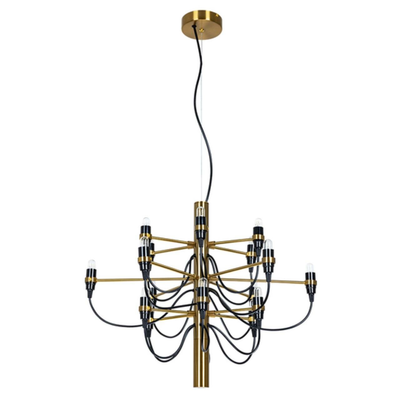 Подвесная люстра латунный металл IP20 Divinare MOLTO 8030/17 LM-18