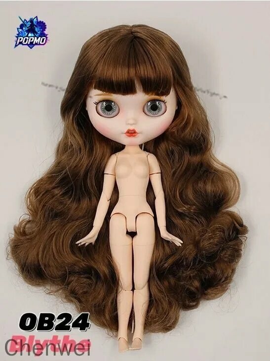 Кукла Блайз (Blythe), 30 см, на теле OB24. Без одежды. Полный комплект: парик, глаза. Дизайнерский макияж.