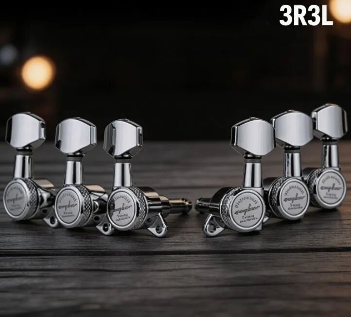 Колки для гитары GUYKER Chrome 1 комплект, передаточное число 1:18