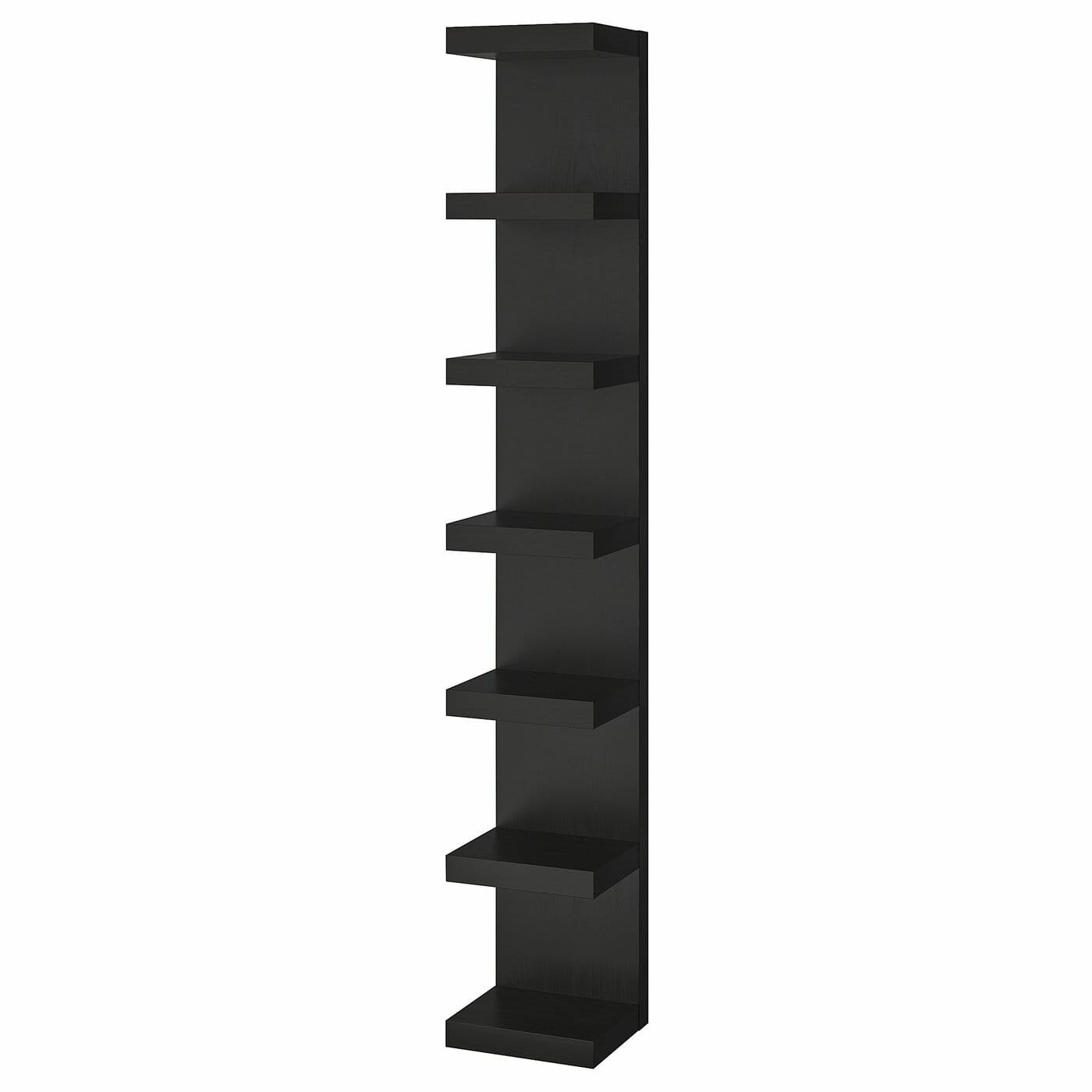 Полка IKEA LACK, черно-коричневый, 30x190 см 804.305.91