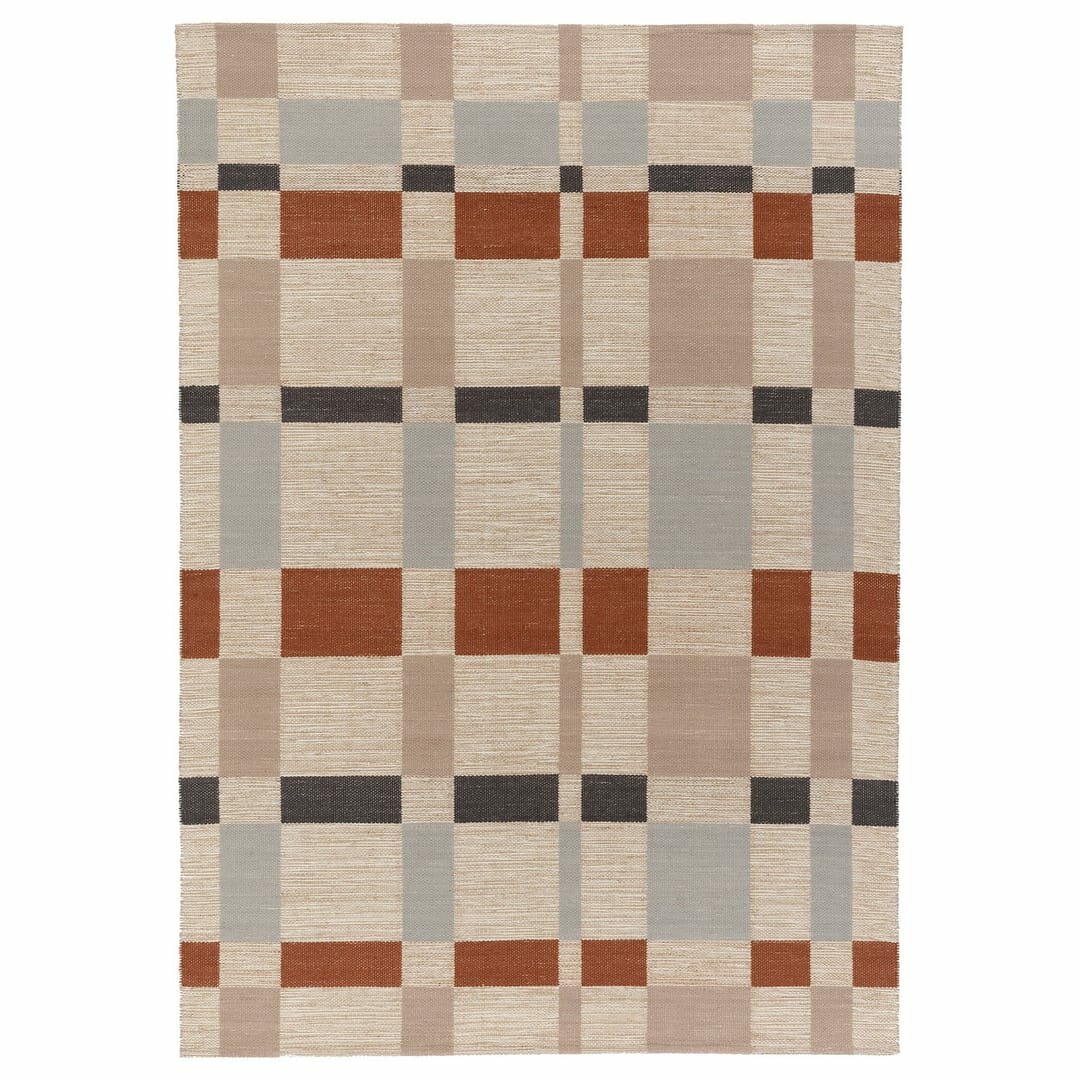 Ковер IKEA bl ljus, бежевый, серый, коричневый, 170x240 305.957.06