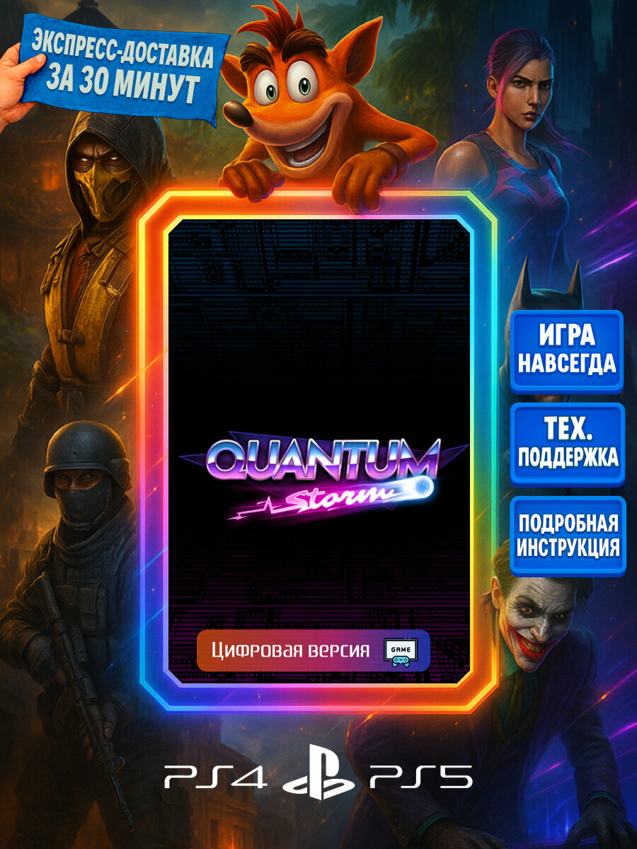 Quantum Storm PS4/PS5 | Моментальная доставка | Английский язык | Аркада