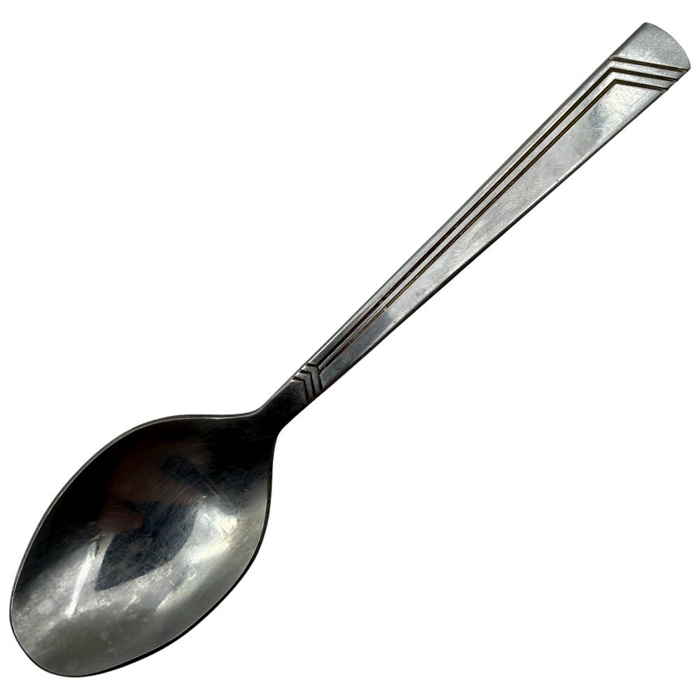 Ложка чайная "Авангард", 13.5 см, нержавеющая сталь, 1960-1970 гг, Нытвенский металлург. завод, СССР