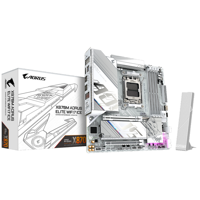Gigabyte X870M A ELITE WF7 ICE Материнская плата/ X870M A ELITE WF7 ICE