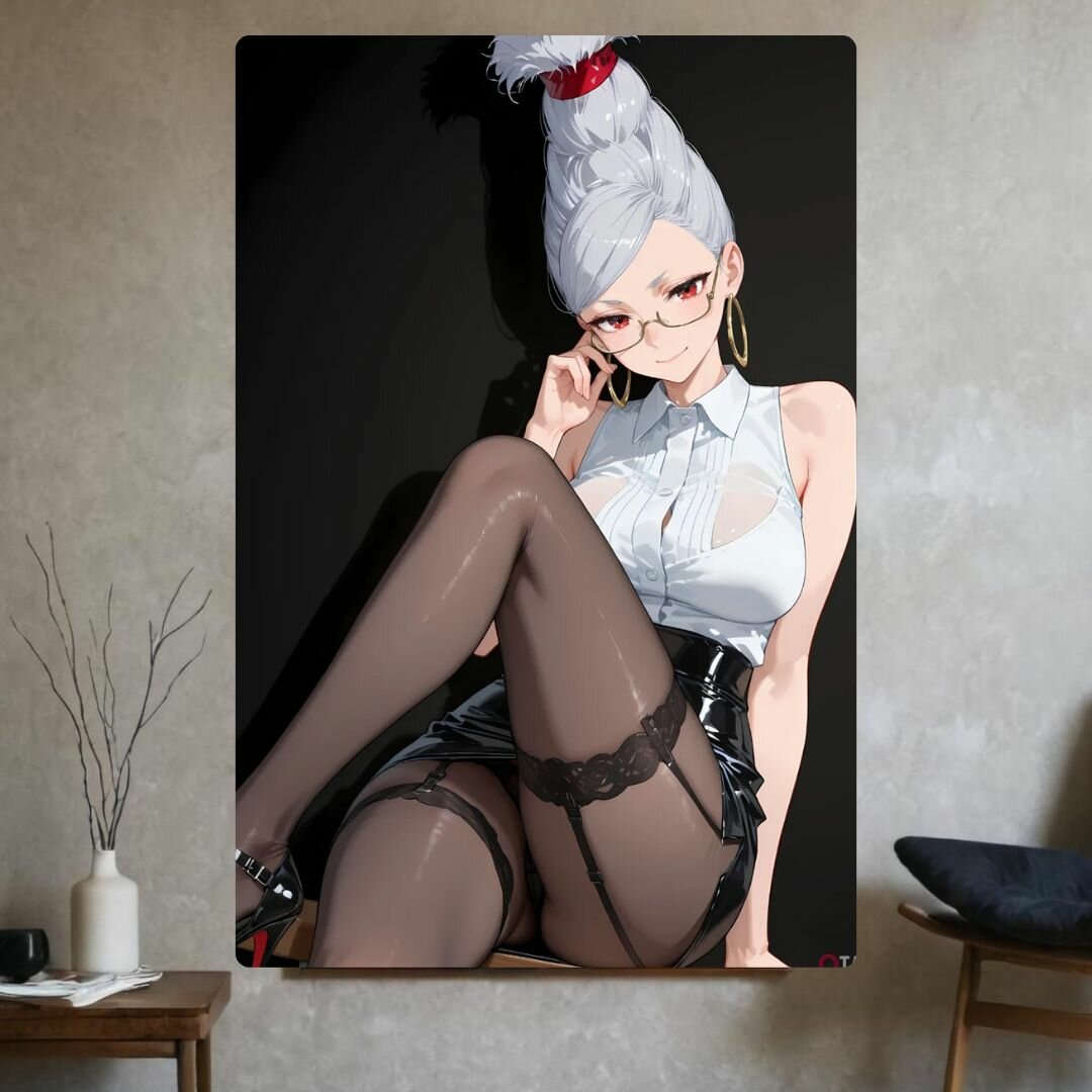 Картина на металле (аниме - Дандадан) 20*30 см