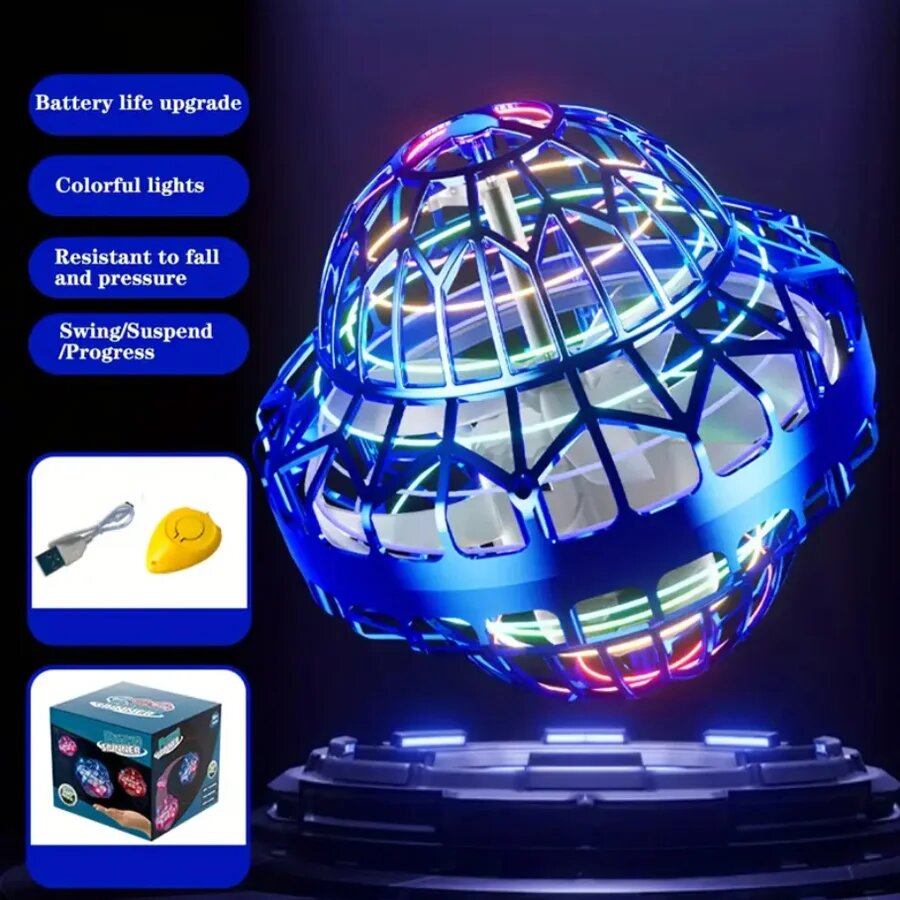 Светящийся вращающийся флаубол wx-598-l