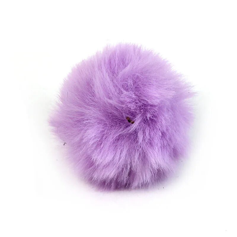 5 шт. помпонов SUMOORL 7-8 см искусственный мех Фиолетовый, light purple