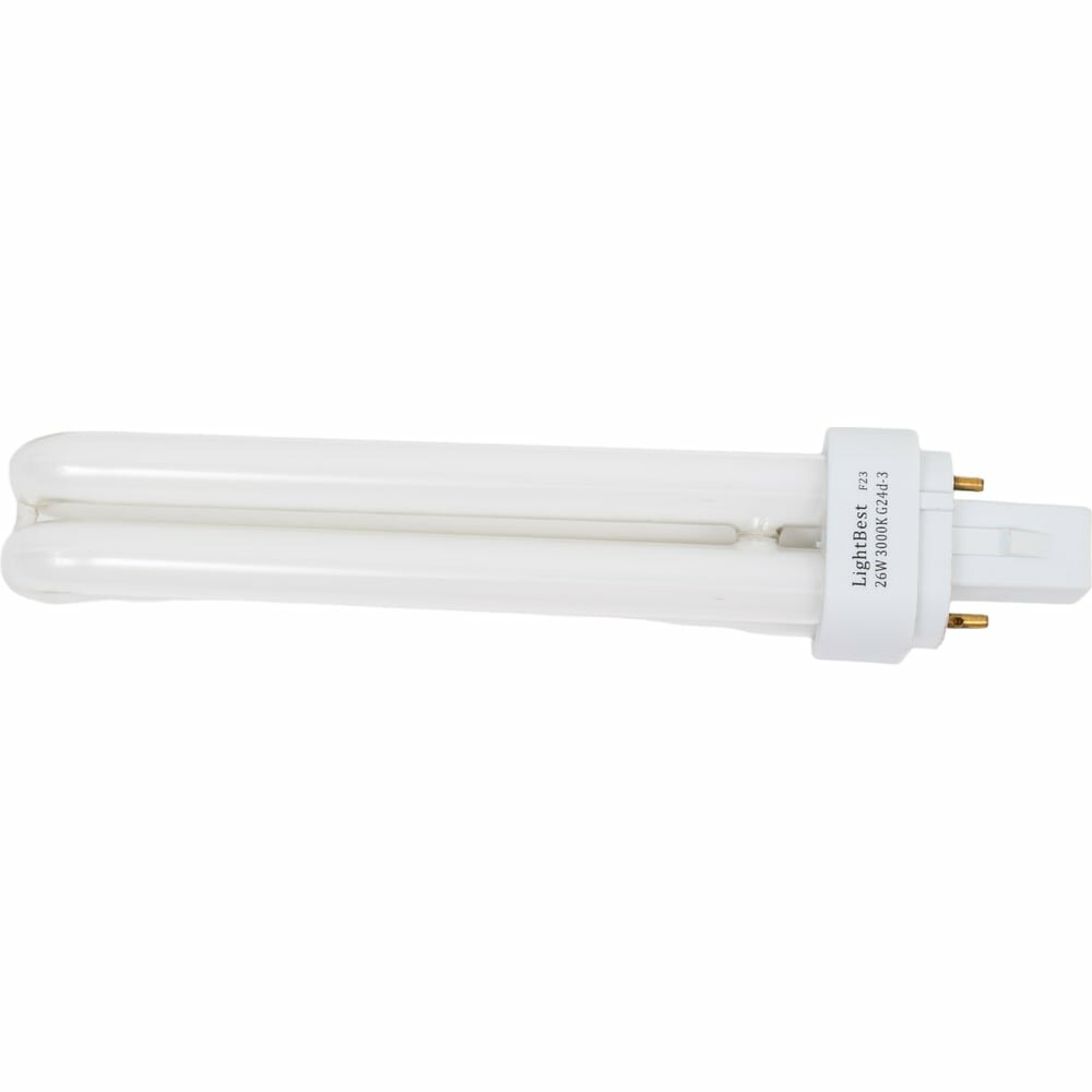 Лампа люминесцентная LightBest lbl d 71011 26w 3000k g24d-3 701071011