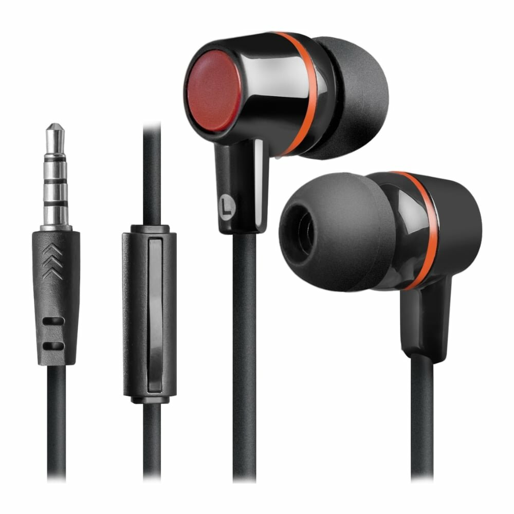 Гарнитура DEFENDER для смартфонов Pulse 428 черный, вставки 63428