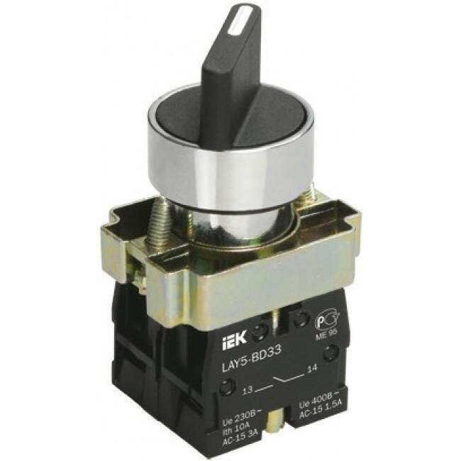 Переключатель LAY5-BD33 3 позиции I-0-II стандартная ручка (BSW60-BD-3-K02)