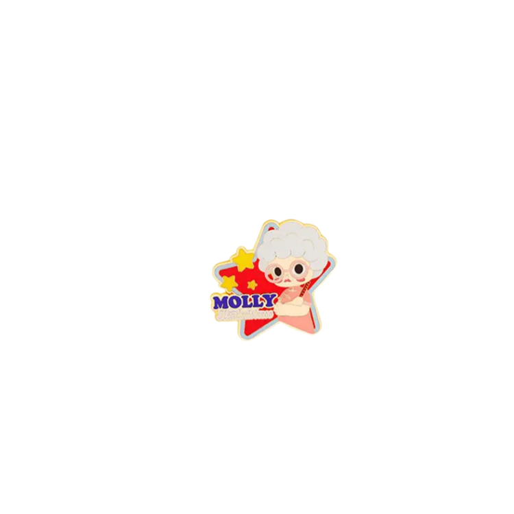 Набор значков POP MART Molly Campus Badge Collection, Confirmed-Principal (Open)