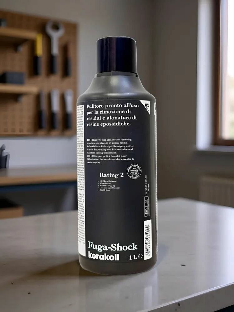 Очиститель Kerakoll Fuga Shock для застарелых эпоксидных остатков затирки 1л