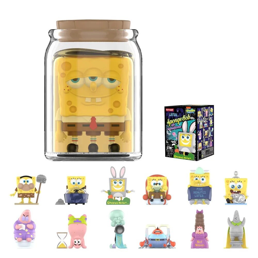 Коллекционная фигурка Слепая коробка POP MART Spongebob Life Transitions Series