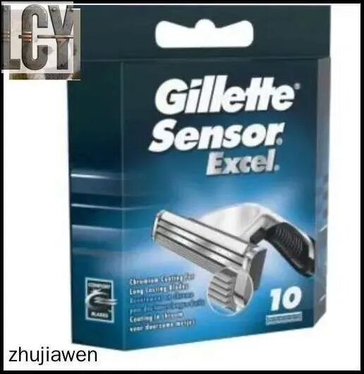 Сменные кассеты для бритья Sensor Excel, 10 шт, подходит для всех бритв линейки Sensor